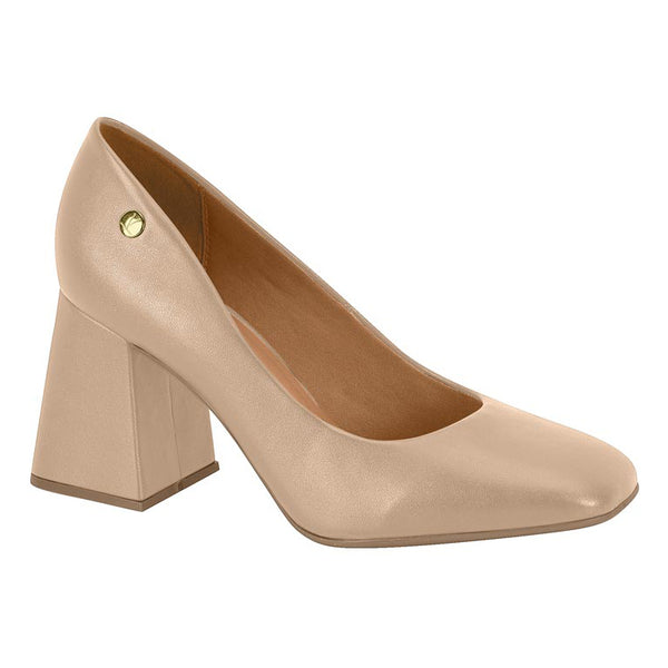 Vizzano 1391-100 Block Heel Square Toe Pump in Beige Napa Vizzano 1391-100 Block Heel Square Toe Pump in Beige Napa