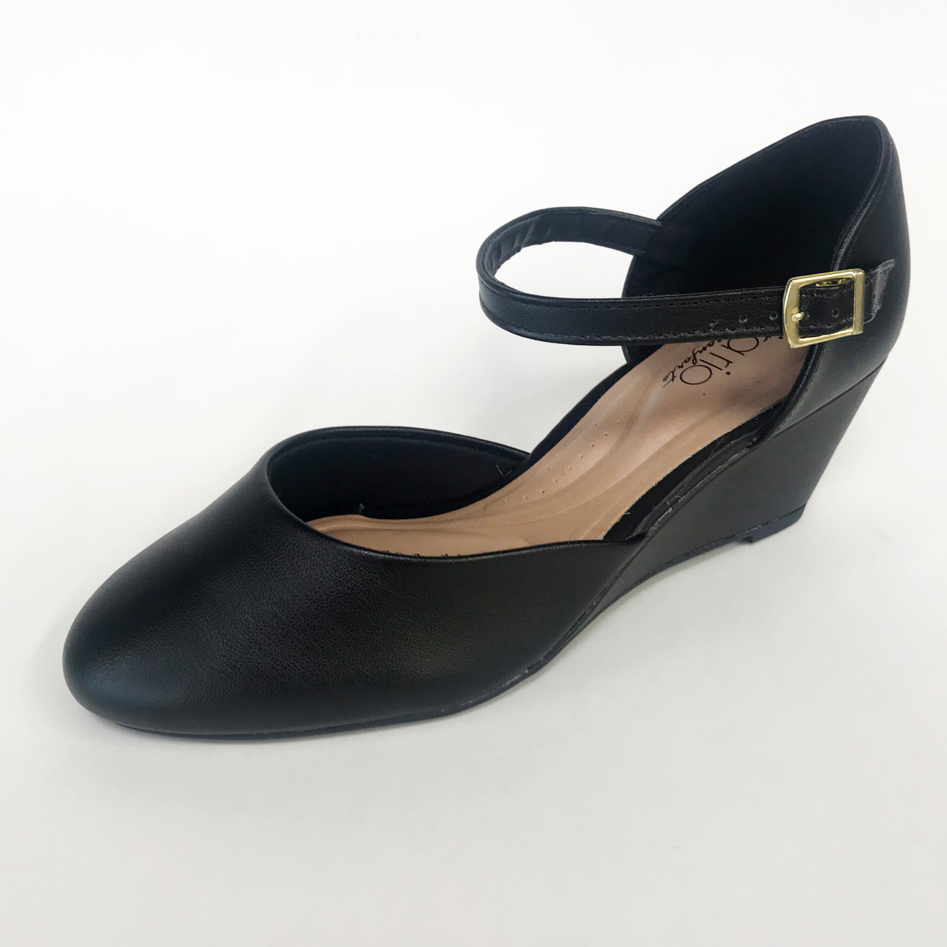 Mary Jane Low Wedges